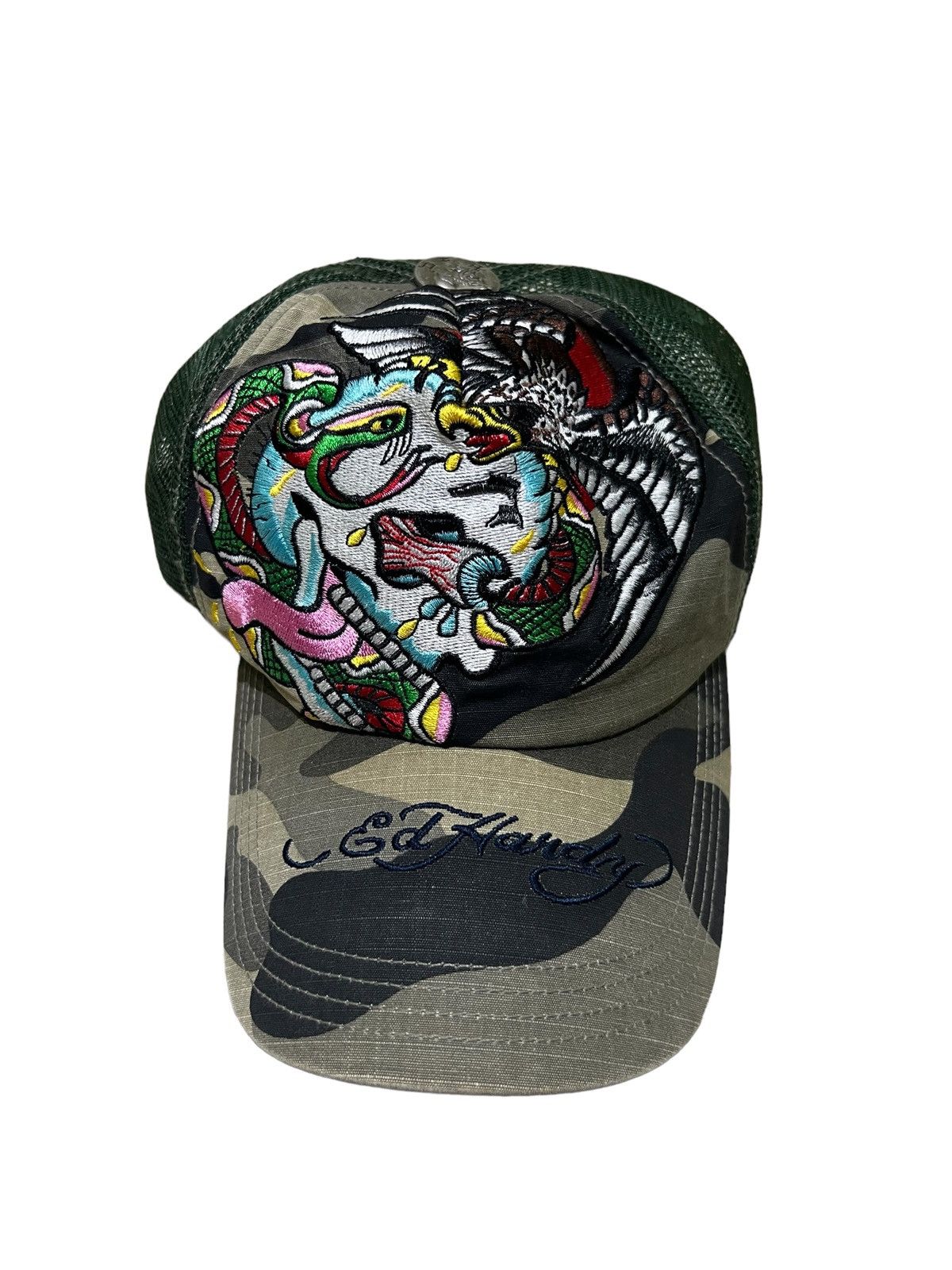 Camo × Ed Hardy × Streetwear Y2K ED Hardy 🇺🇸 Rattlesnake Eagle Skull ...