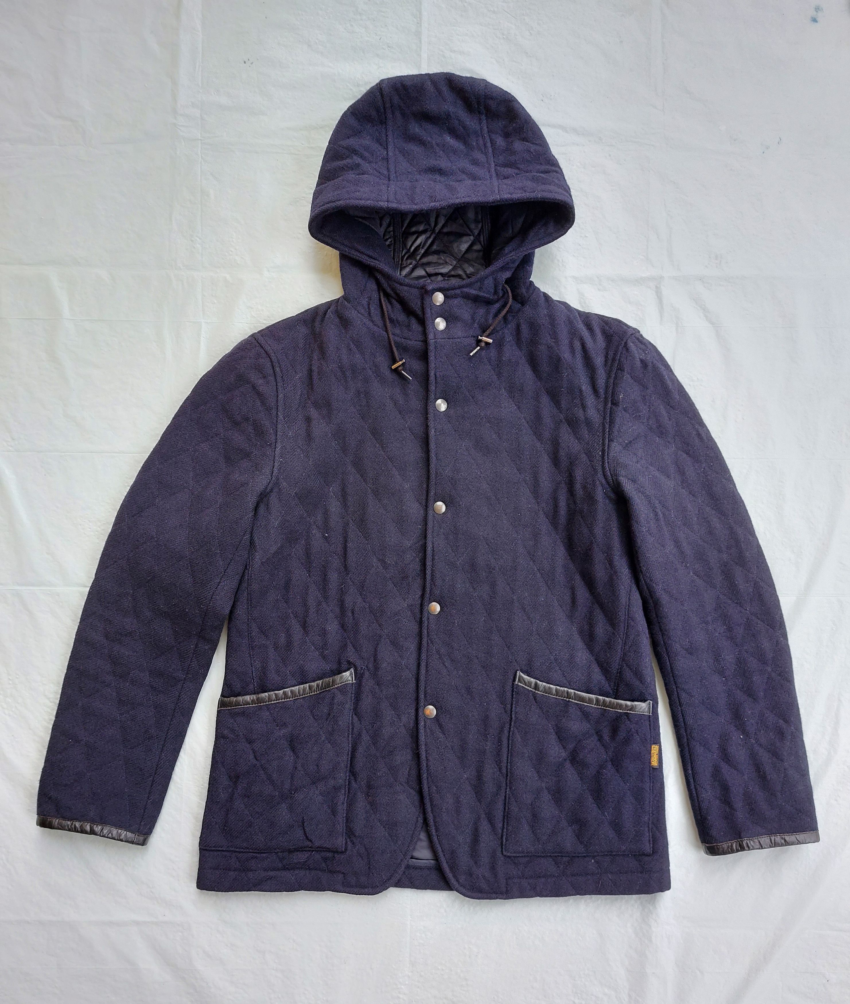 Tomorrowland TOMORROWLAND x SHETLAND WOOL snap button hoodie jacket ...