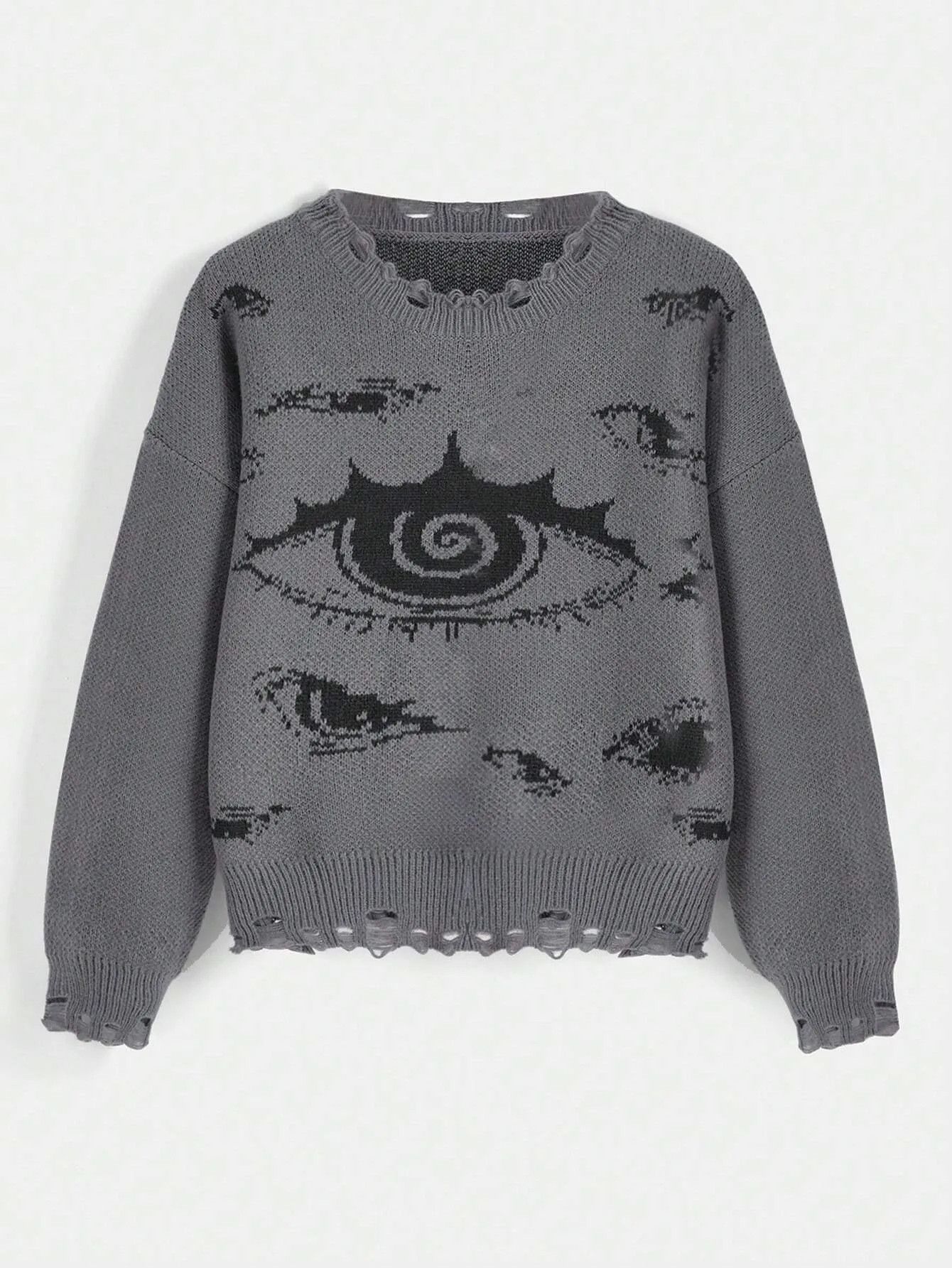 Vintage Vintage Streetwear Overisyed Expanding Spiral Eye Sweater | Grailed