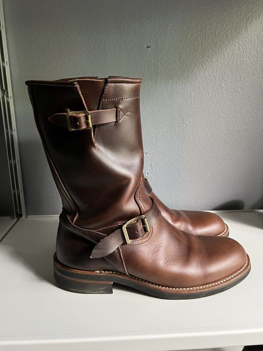 Visvim TAKE FIVE MILE Side Zip Engineer Boots | Grailed