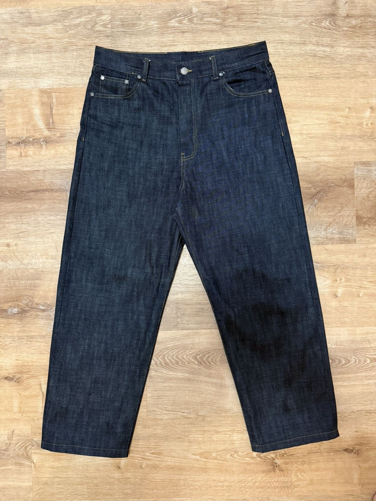 No Maintenance No Maintenance Raw Denim Indigo Baggy Jeans | Grailed