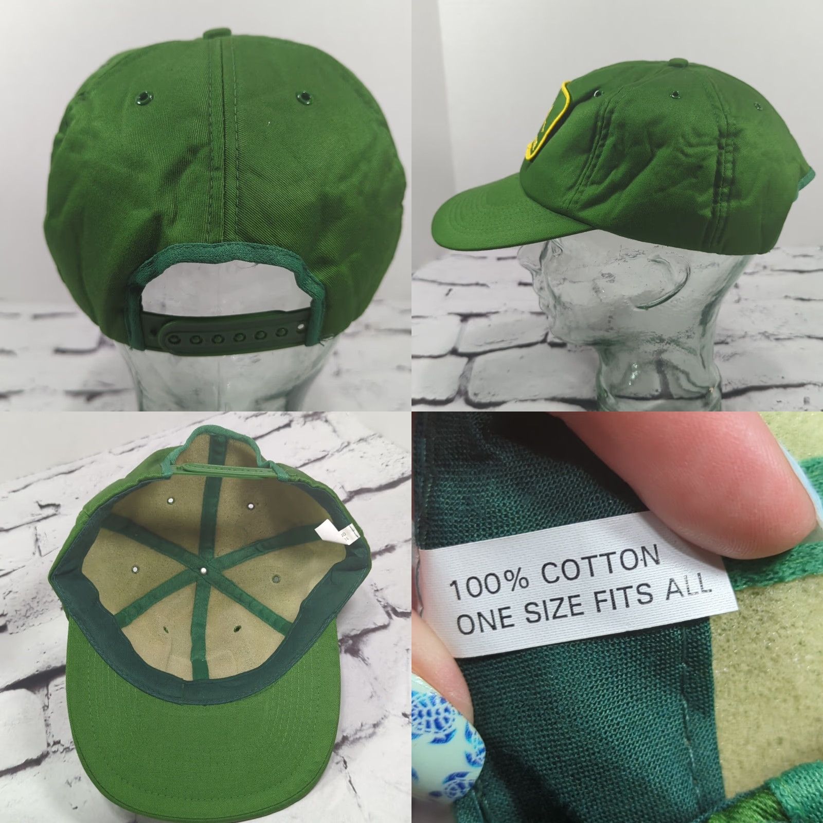 John Deere Vintage Style John Deere Embroidered Farm Logo Adjustable ...