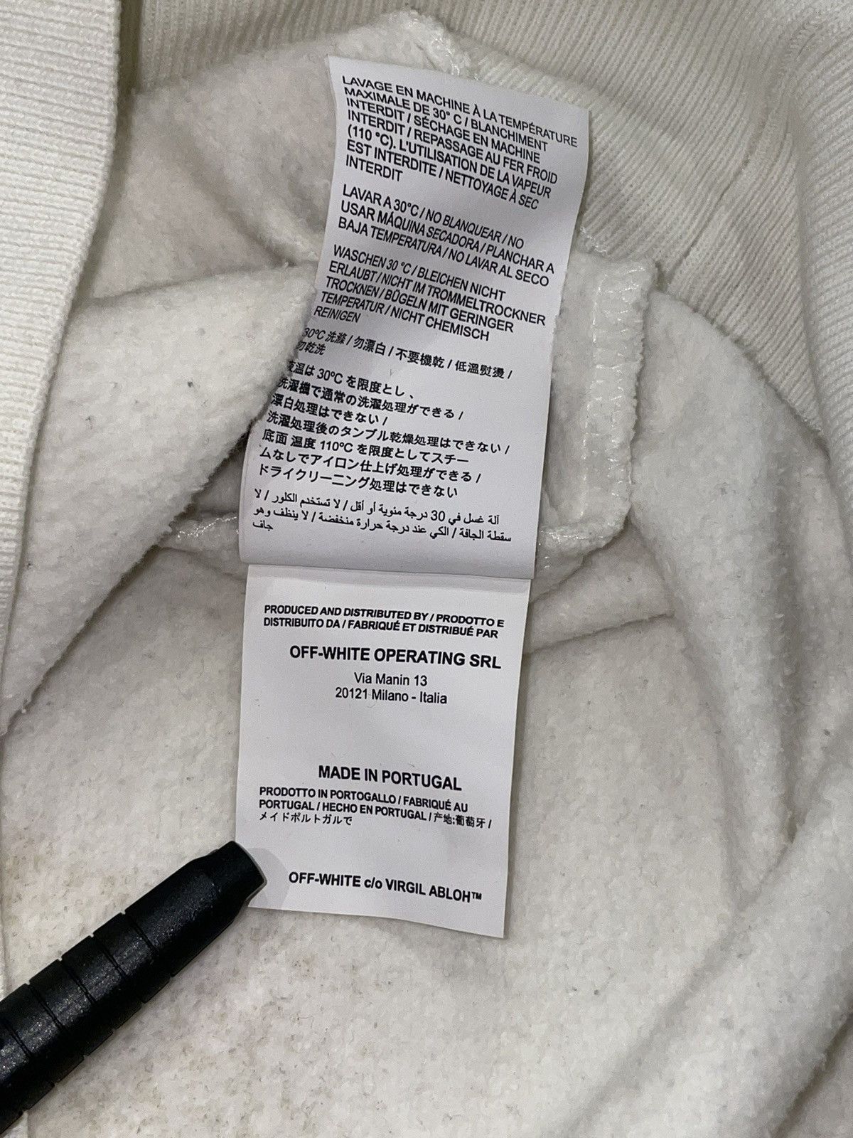 Off-White RARE Off-White Gradient Arrows Logo Diag Crewneck Sweatshirt ...