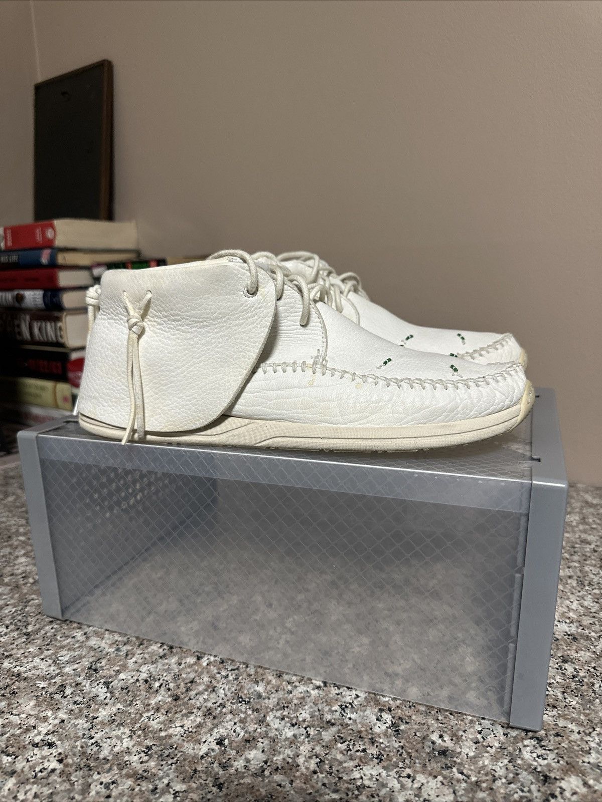 Visvim Visvim FBT shaman white leather. | Grailed