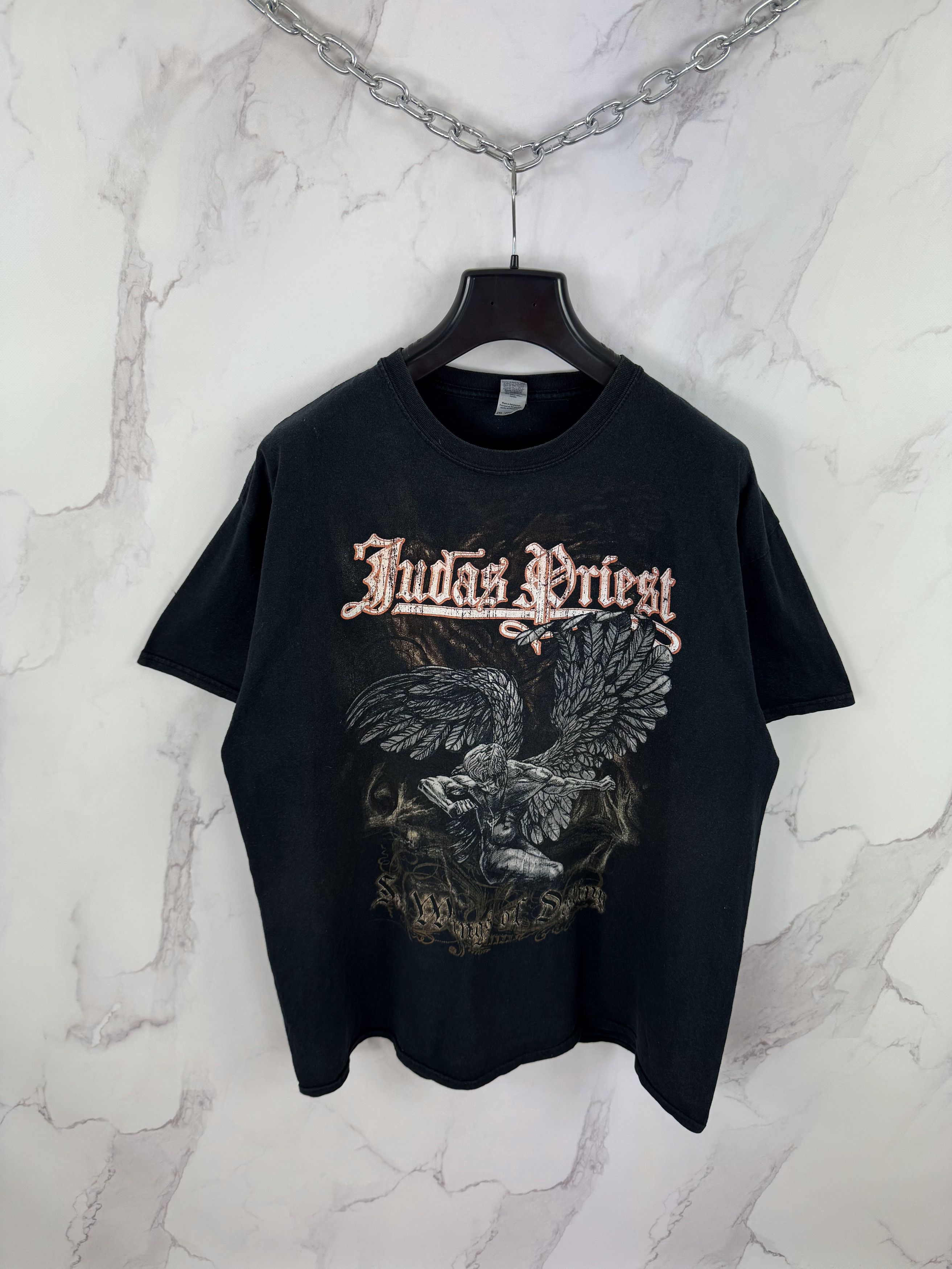 Band Tees Judas Priest "Wings of Destiny" Logo T-Shirt Big Logo 2XL ...