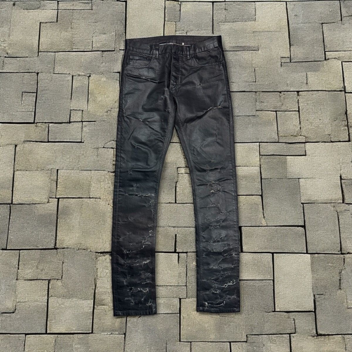 Dior SS04 Dior Homme Strip Waxed Denim | Grailed