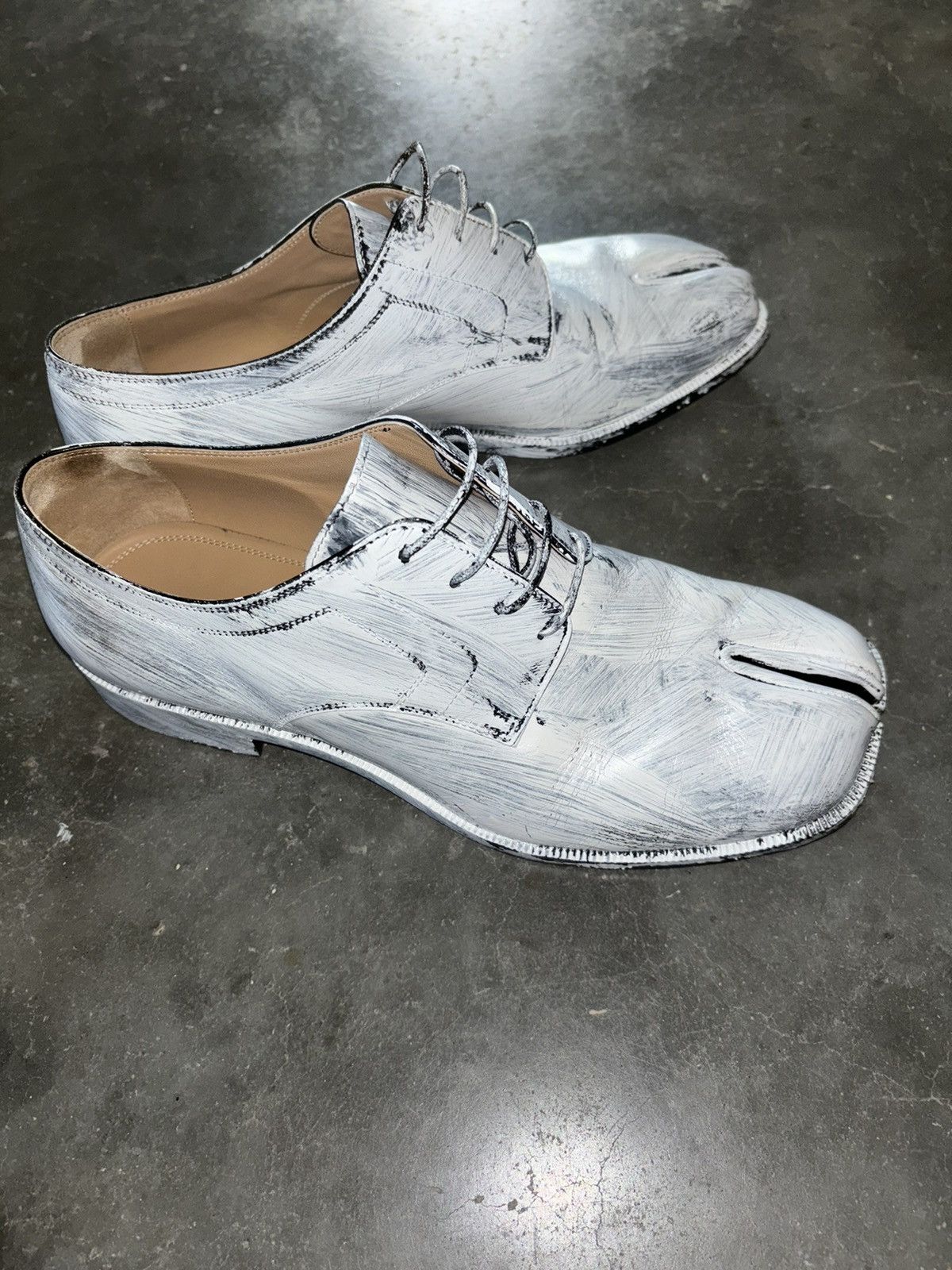Maison Margiela Maison margiela tabi derby bianchetto | Grailed