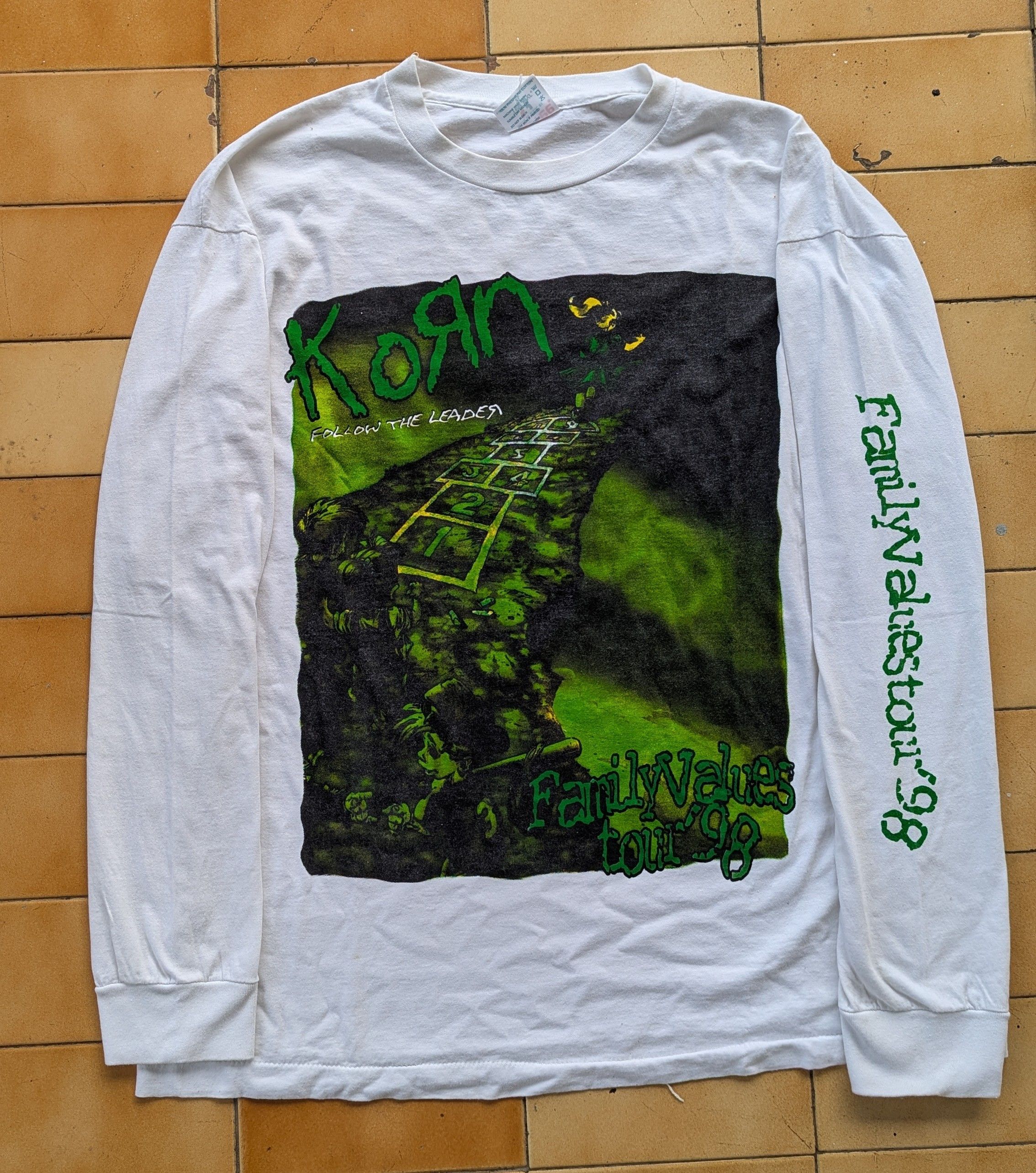 Band Tees × Rare × Vintage VINTAGE KORN FOLLOW THE LEADER TOUR | Grailed