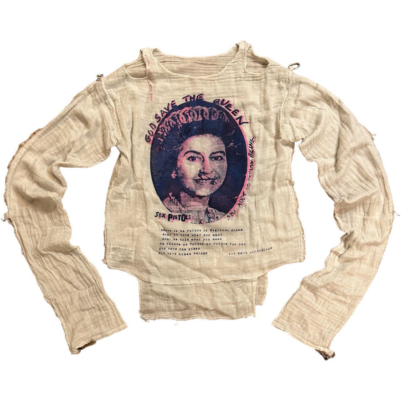 Malcolm McLaren × Seditionaries Seditionaries Safety Pin Queen Muslin *celebrity owned* | Grailed