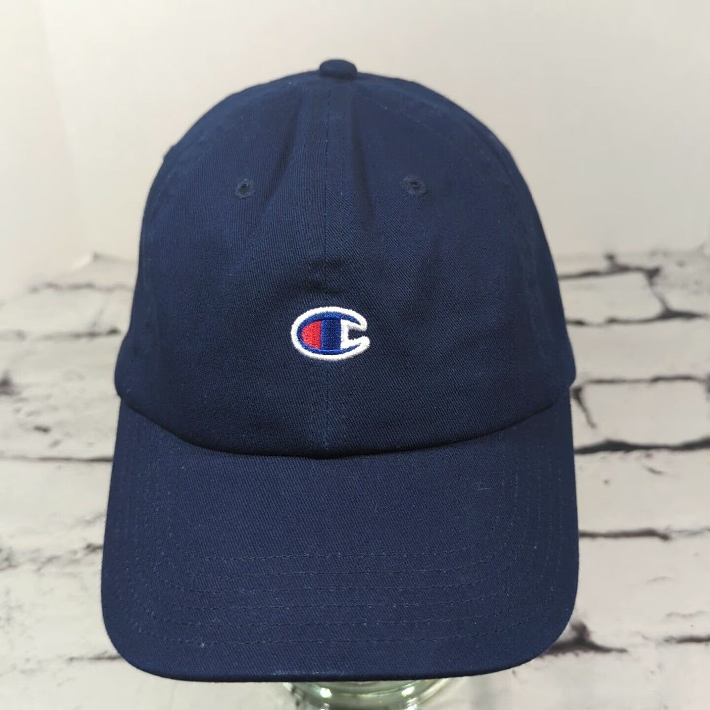 Champion Navy Blue Adjustable Ball Cap Classic Champion Hat | Grailed