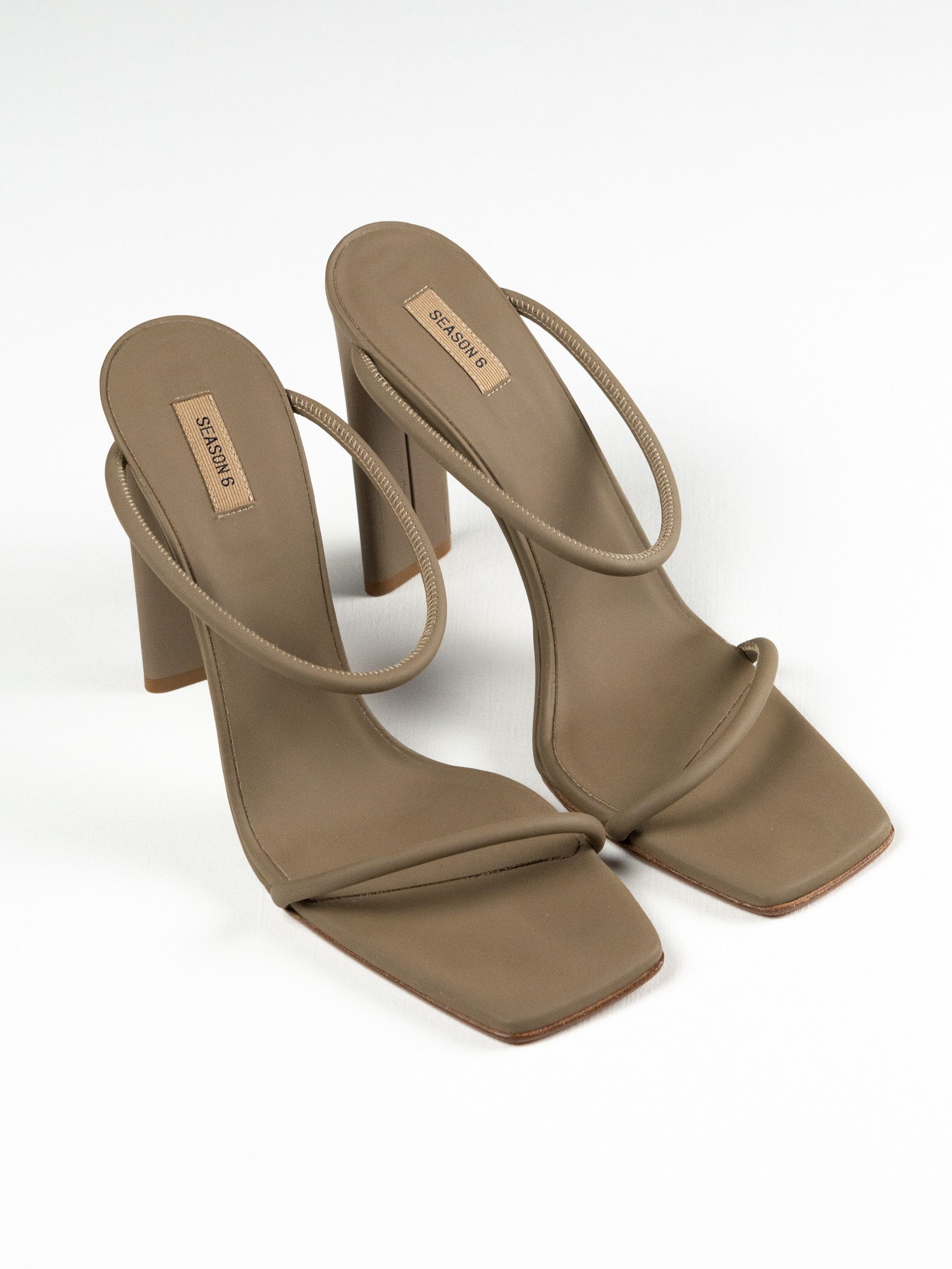 Yeezy YEEZY Season 6 Cobblestone Rubberized Leather Sandals | Grailed