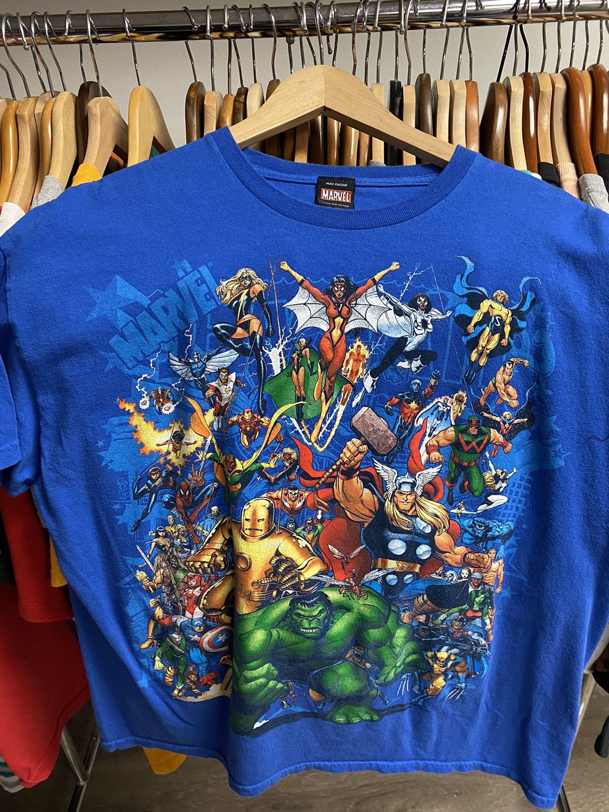 Vintage Marvel Superhero tee | Grailed
