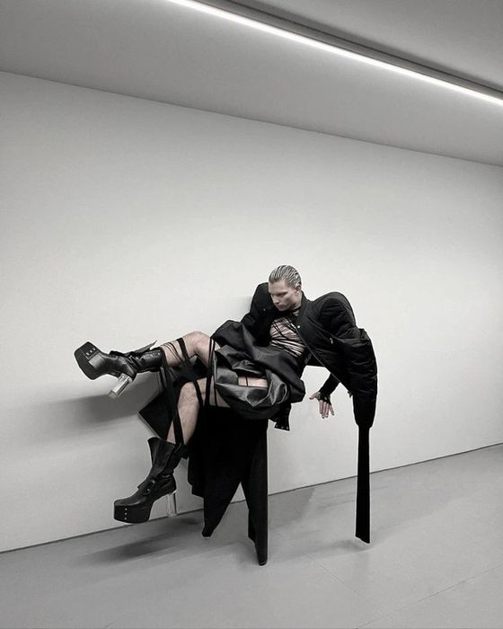 Rick Owens 🗿Rick Owens Kiss Platform Fog Pocket Runway Boots🗿 | Grailed