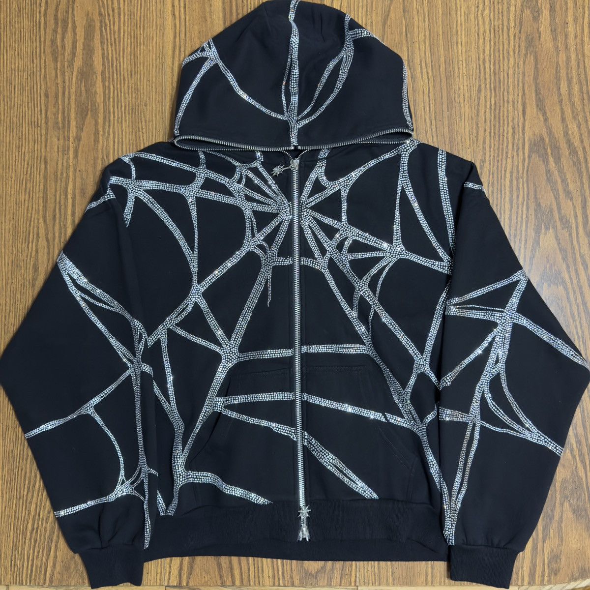 Named Collective Named Collective Poison Rhinestone Zip Hoodie Black ...