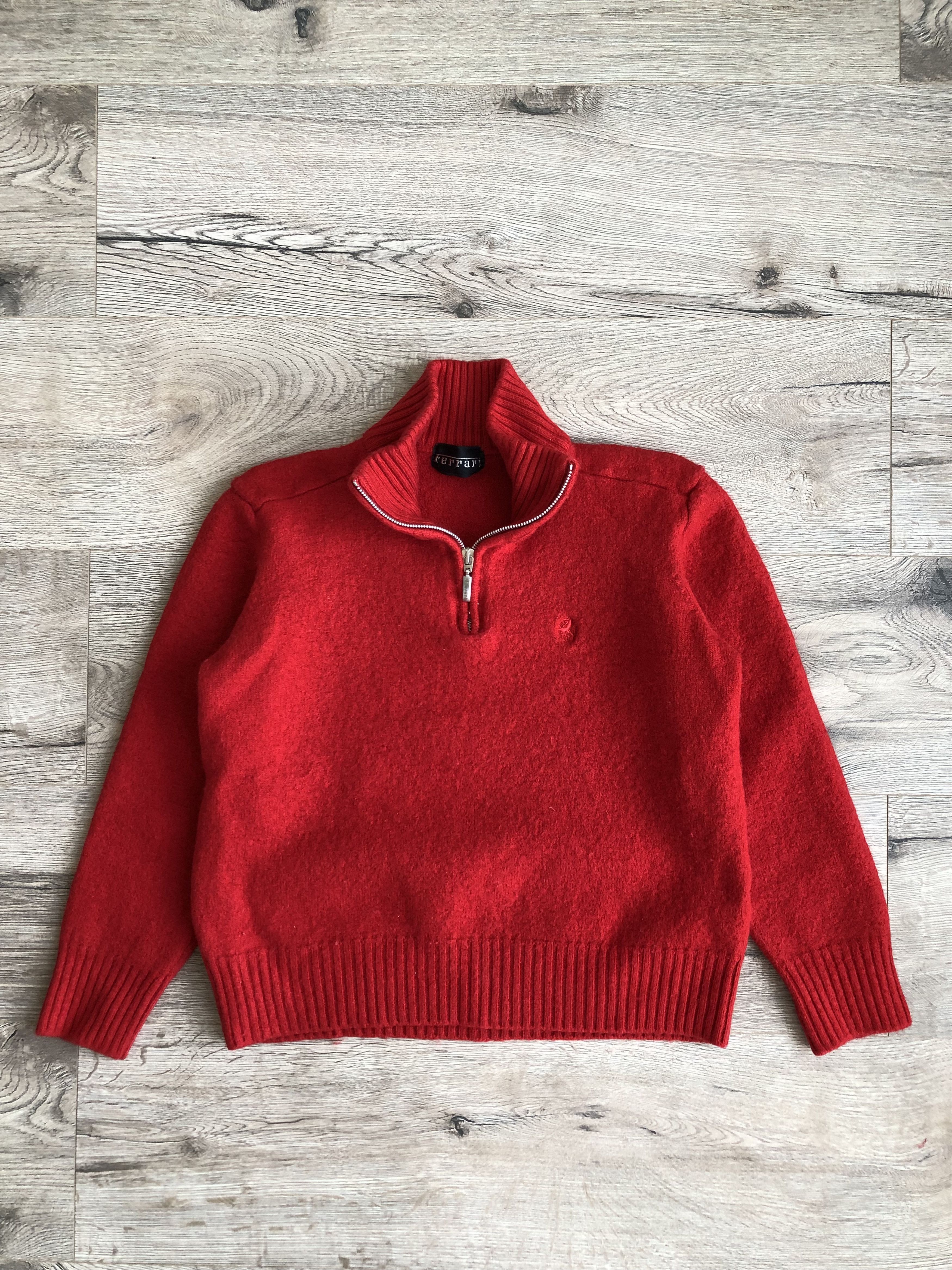 Ferrari × Formula 1 × Racing Ferrari F1 Women’s Wool Racing 1/4 Zip ...