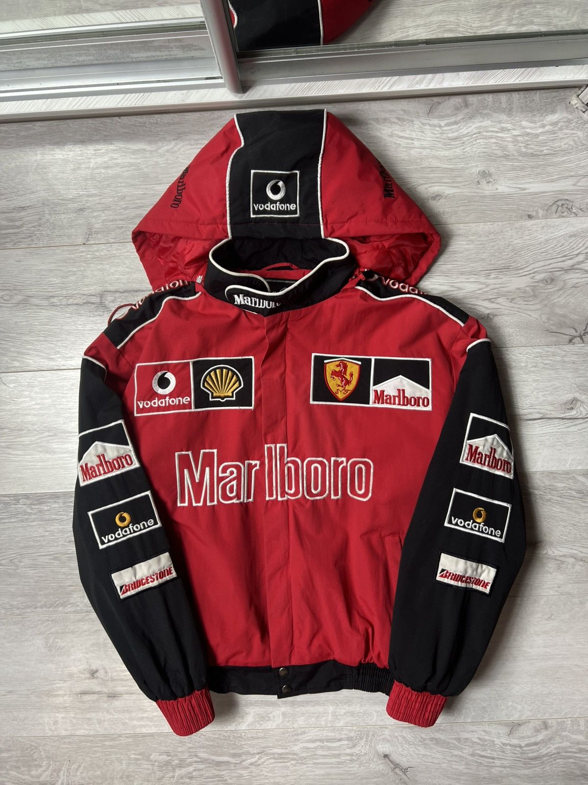 Ferrari × Marlboro Vintage Ferrari Marlboro Racing Jacket F1 Shell ...