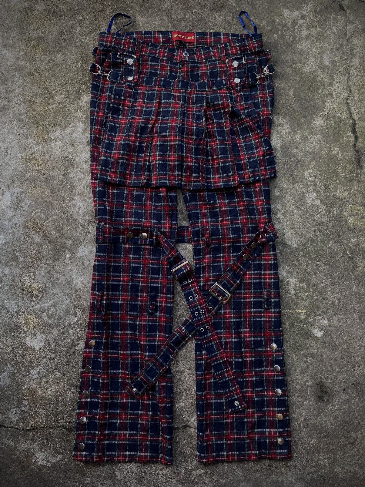 If Six Was Nine BEAUTY BEAST PUNK GOTHIC BONDAGE PLAID PANTS | Grailed