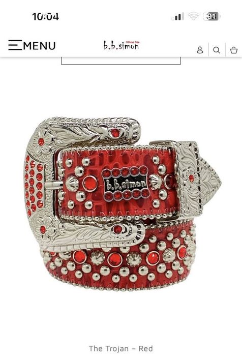 Bb Simon Trojan Red Belt Grailed