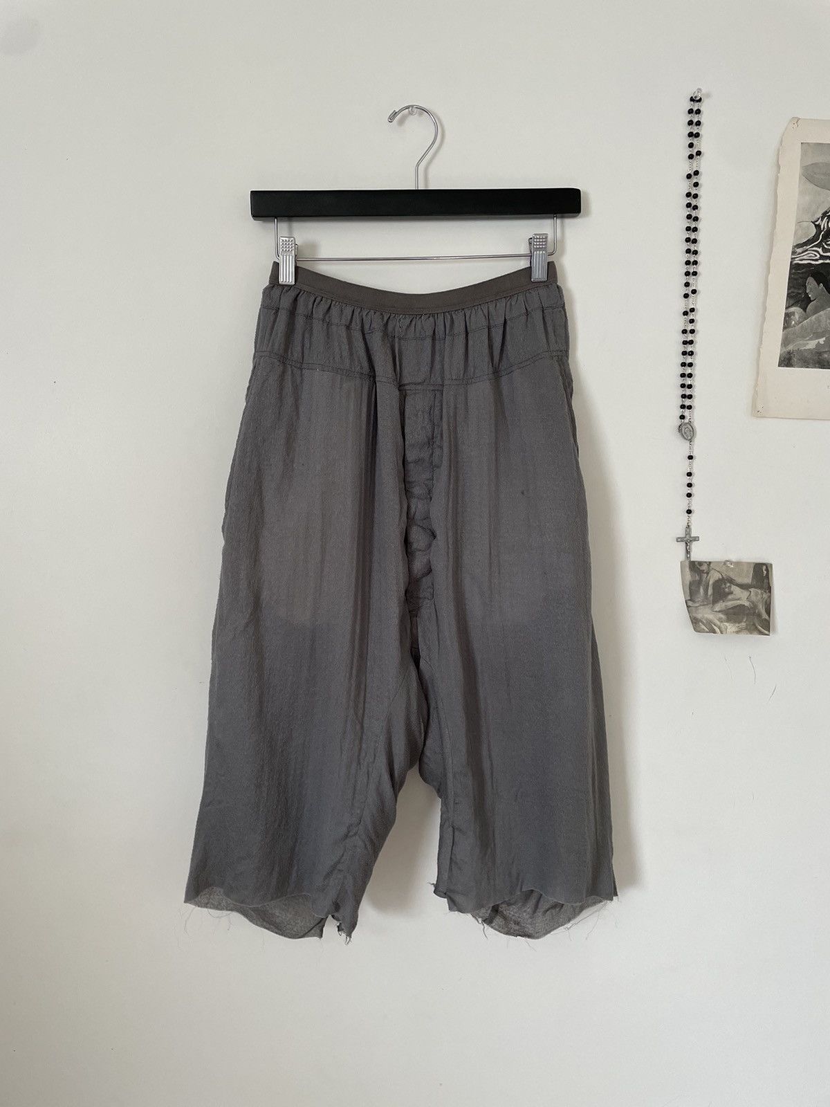 Rick Owens Crust FW09 Silk Drop Crotch Shorts | Grailed