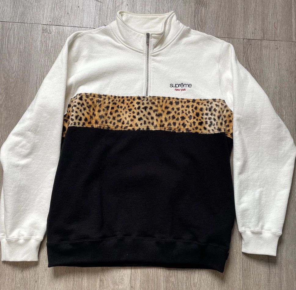 Supreme Cheetah print supreme sweater | Grailed