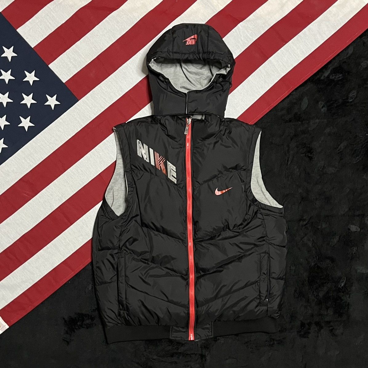 Nike × Streetwear × Vintage 00s Vintage Rare Double Sided Vest Jacket ...