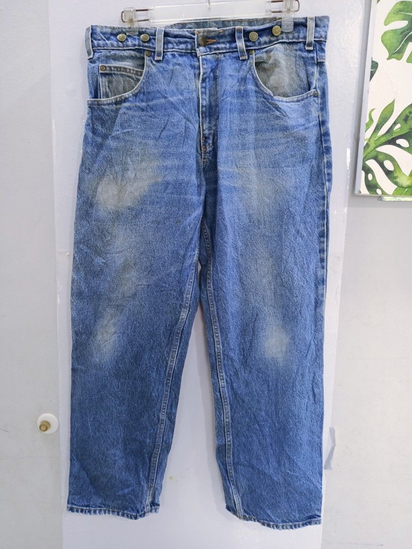 Streetwear × Vintage × Workers Vintage prison blues carpenter jeans ...