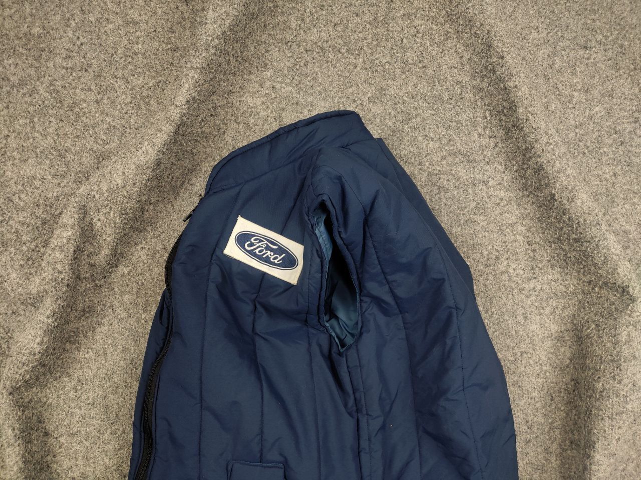 Vintage Vintage 80's Ford Authentic Racing Team Blue Vest Jacket | Grailed