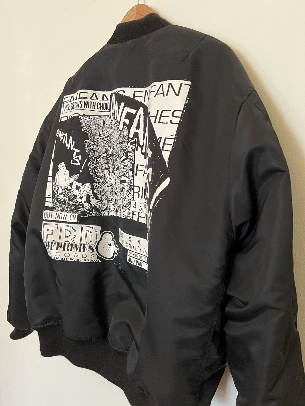 Enfants Riches Deprimes ERD Records Bomber Jacket Rare Black Color ...