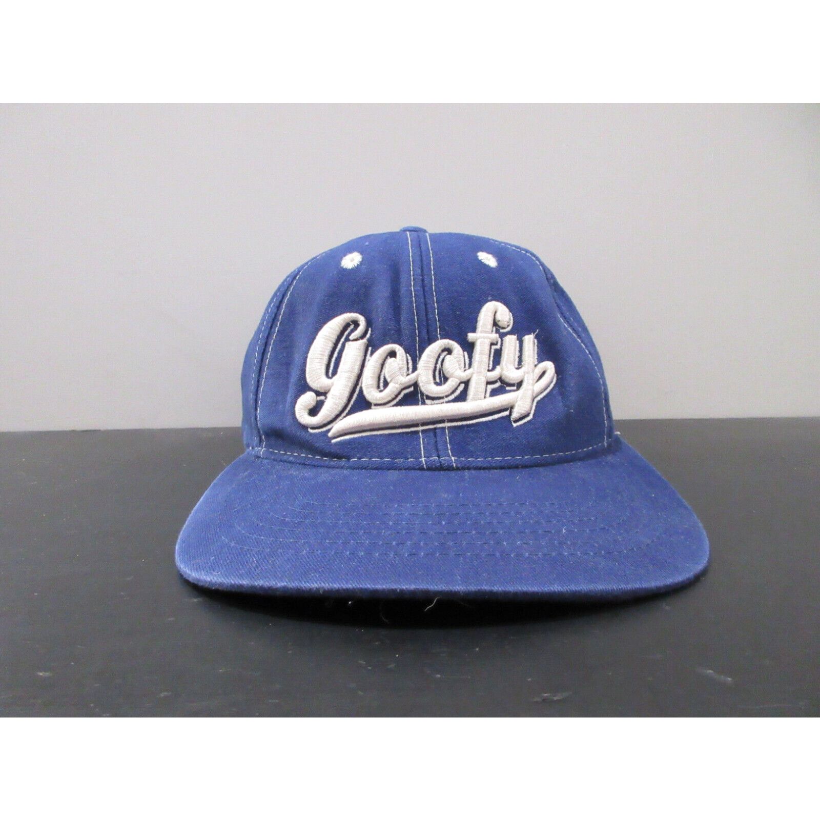 Disney Disney Hat Cap Snap Back Blue White Walt Disney World Goofy Logo ...