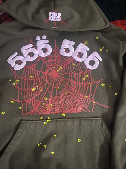 Spider Worldwide Sp5der Spider Worldwide brown 555 Angel numbers | Grailed