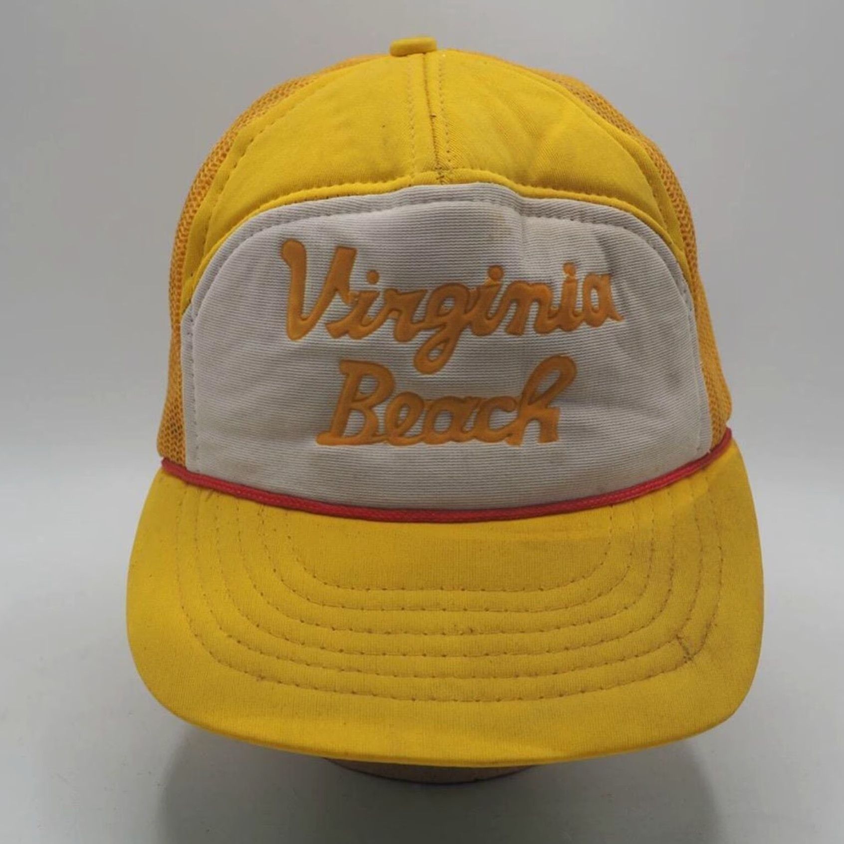 Vintage Authentic Virginia Beach Influenced Classic Mesh Adjustable ...