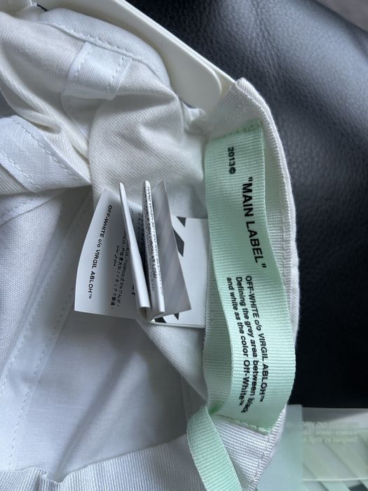 Off-White Off-White striped diag baseball cap Virgil Abloh diagonal ...