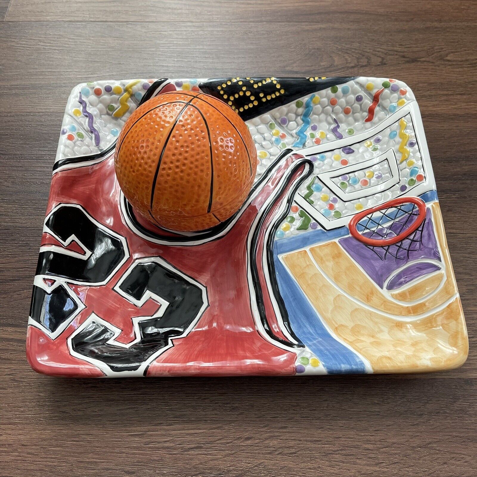 Rare World Bazaar Michael Jordan Basketball Platter Ceramic Tray | Grailed
