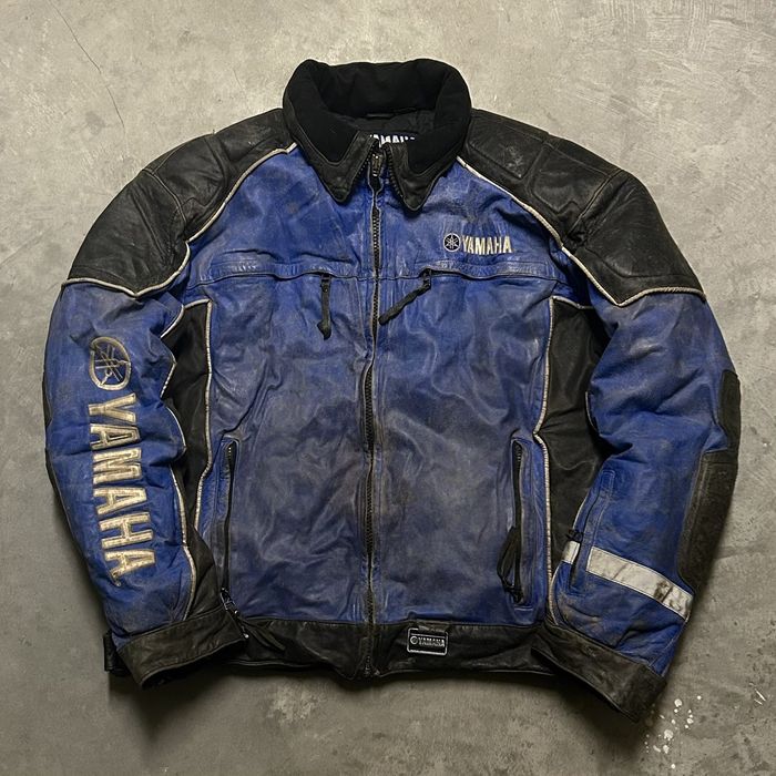 Yamaha CRAZY Yamaha Genuine Leather Racing Jacket | Grailed