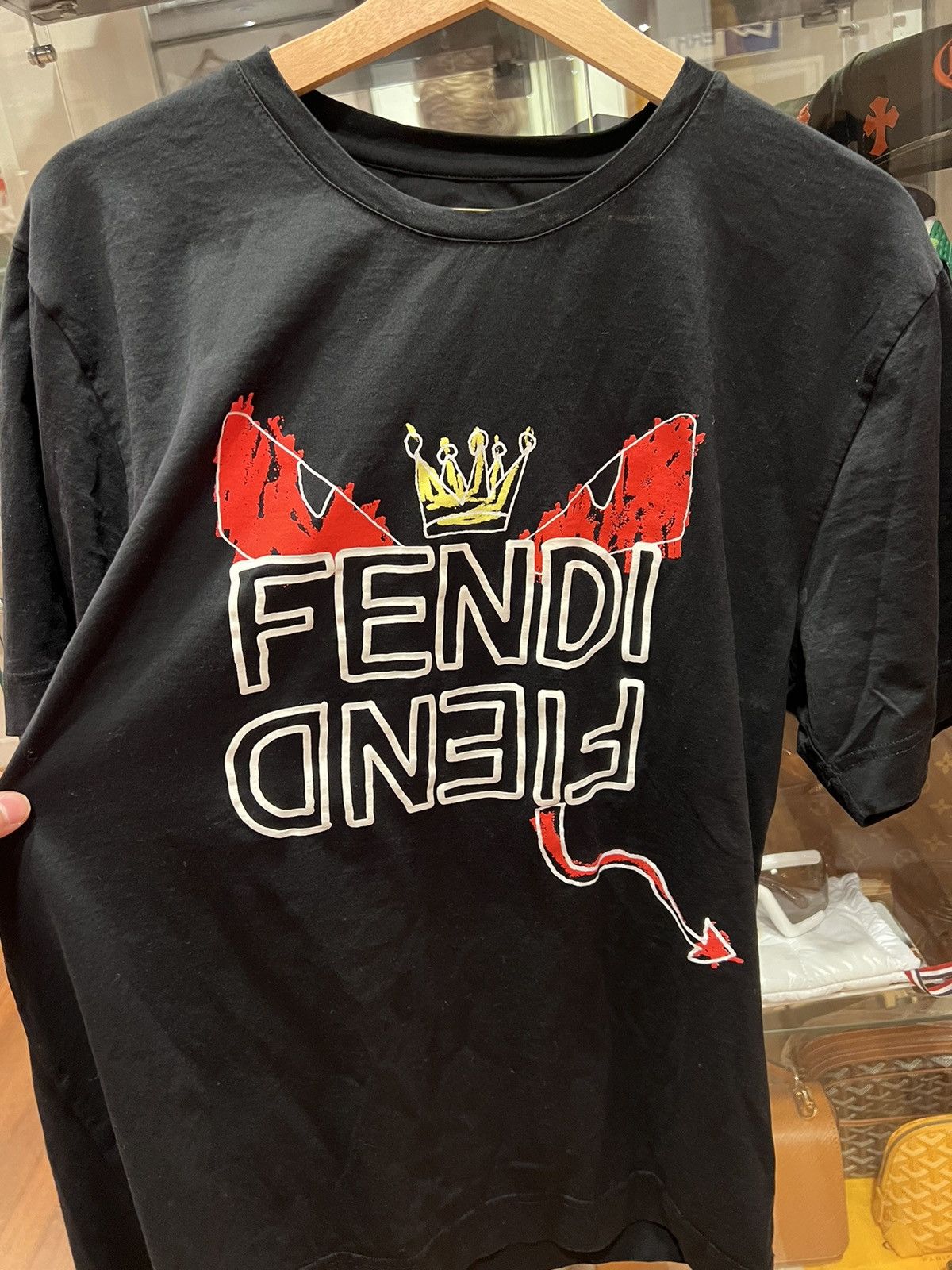 Fendi Fendi fein monster graphic shirt black | Grailed
