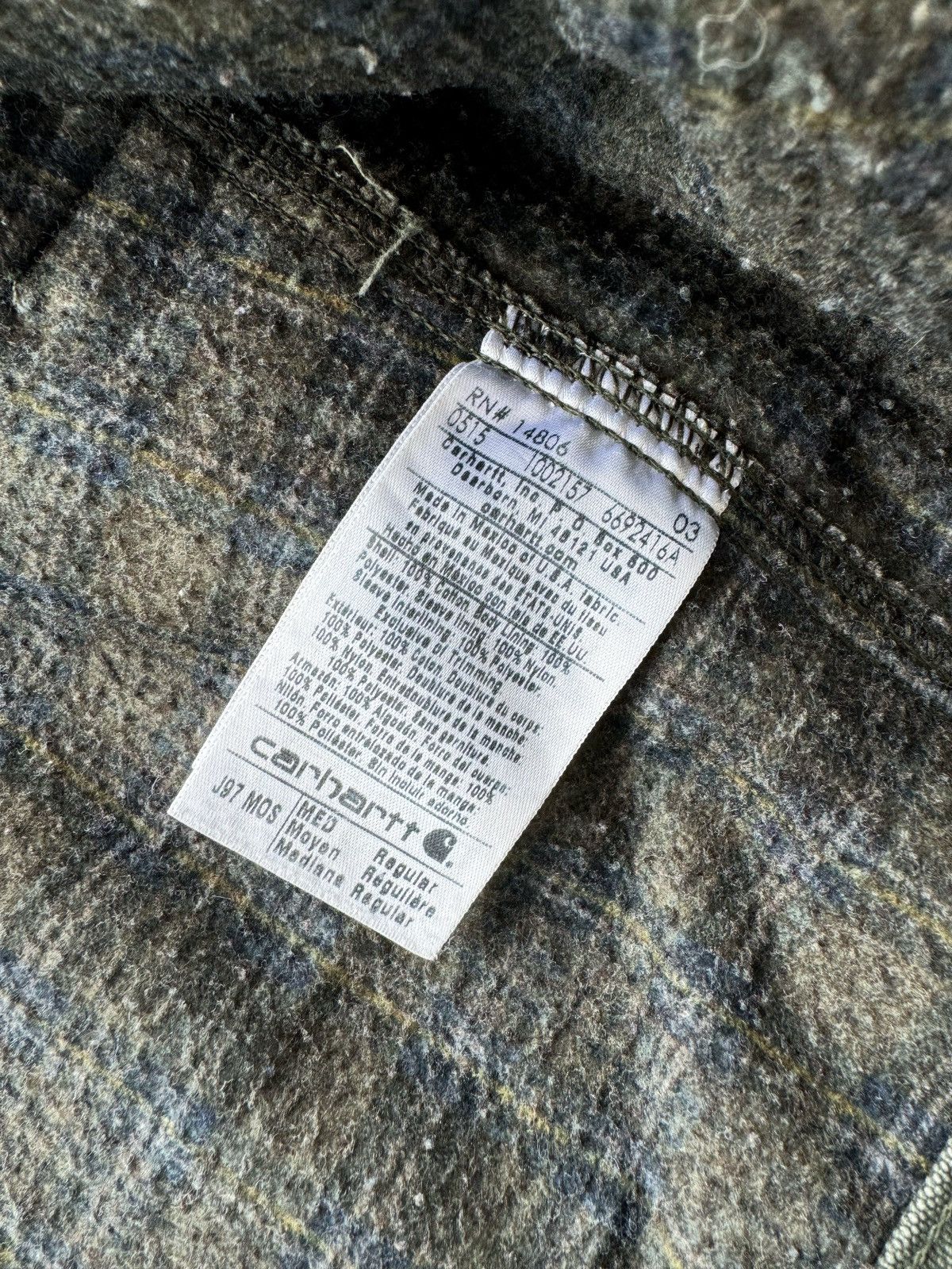 Vintage Crazy Faded Carhartt Detroit Jacket J97 Moss Green | Grailed