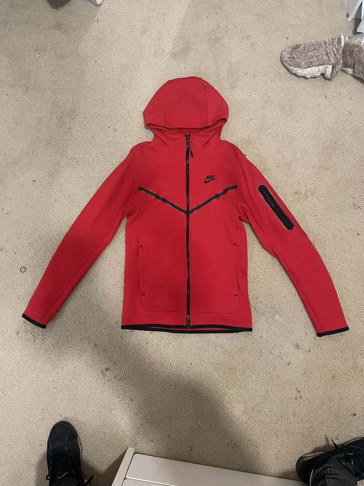 Nike Nike Tech Fleece Red | Grailed