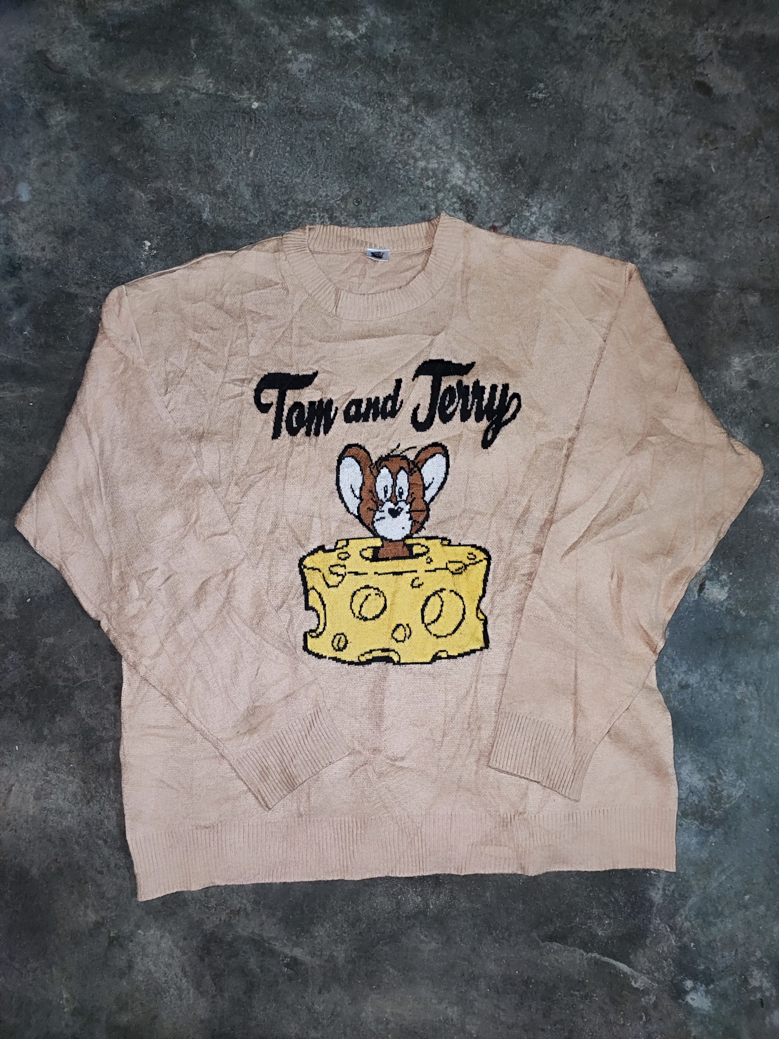 Cartoon Network × Coloured Cable Knit Sweater × Movie Vintage Knitwear ...