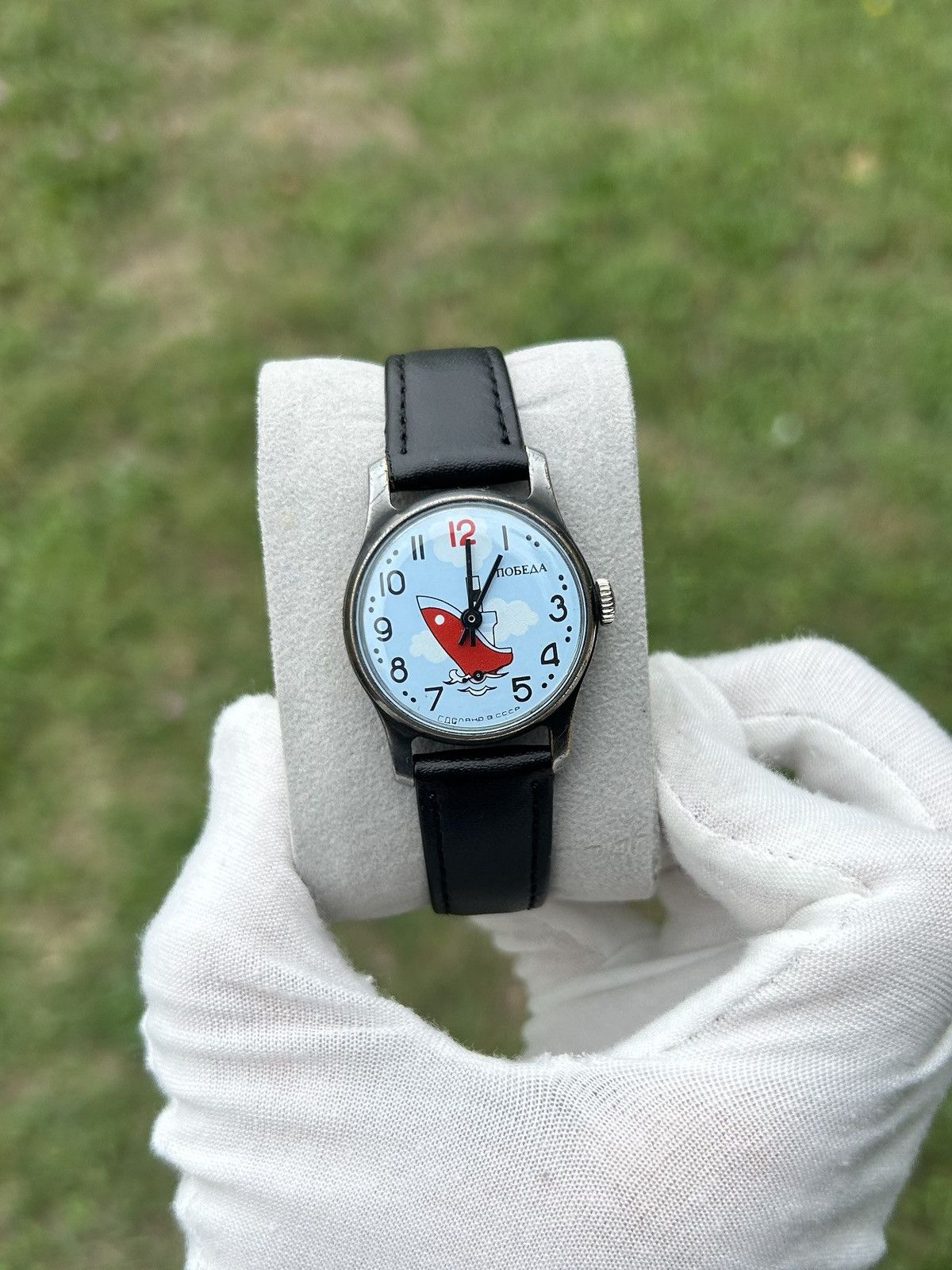 Vintage × Watch × Watches Vintage Watch Pobeda Soviet USSR Mechanical ...