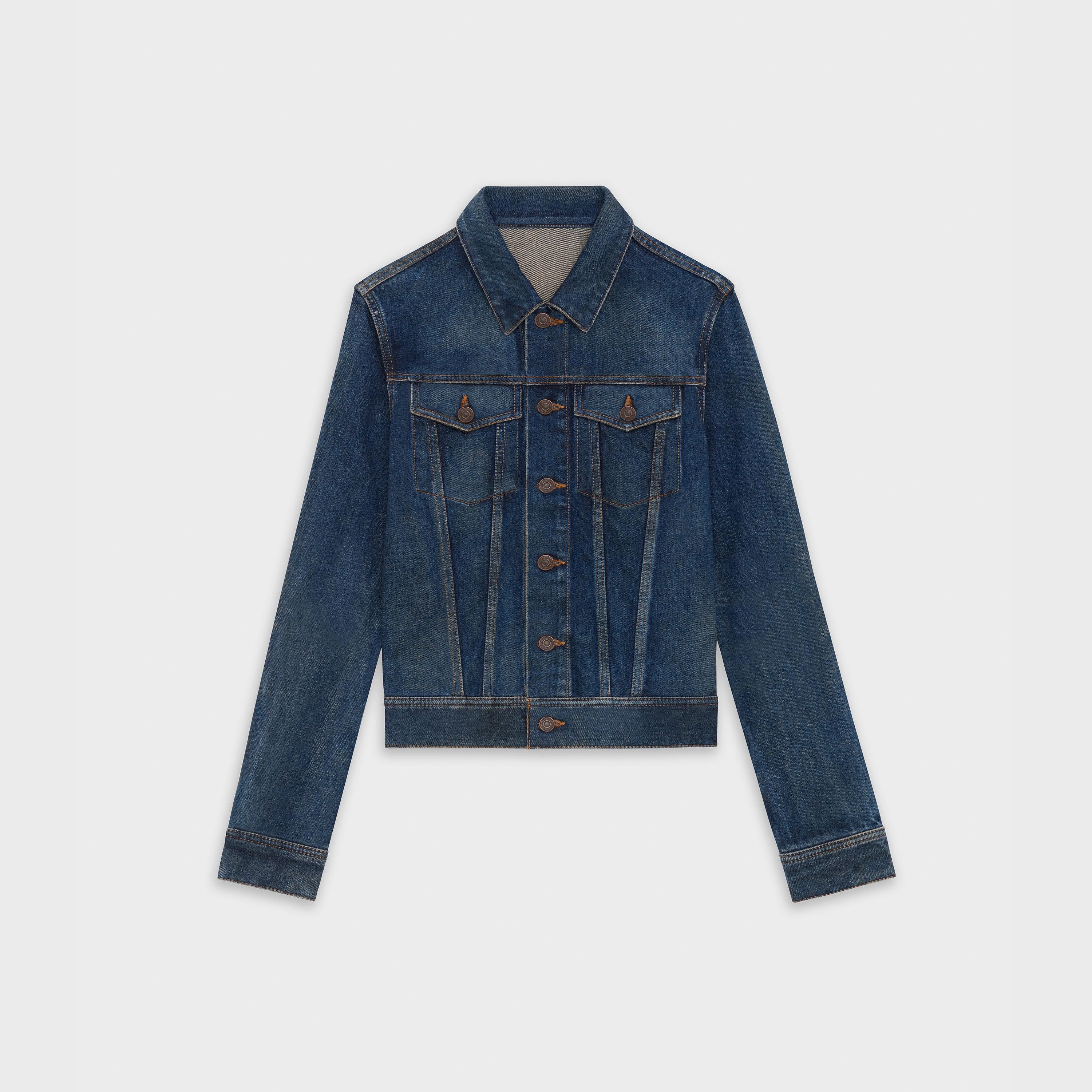 Celine SS20 Trucker Dark Stone Denim Jacket | Grailed