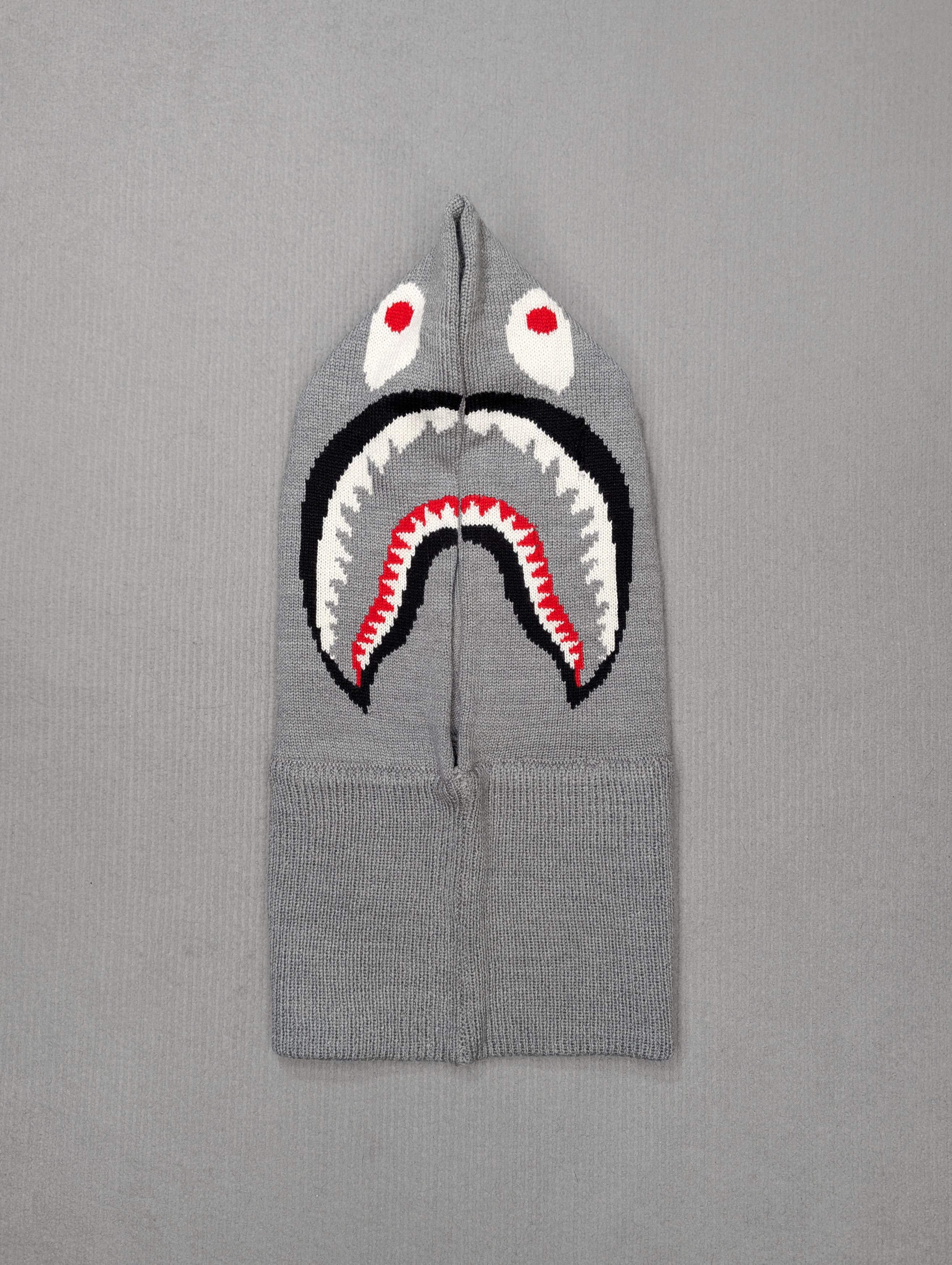 Bape Bape Shark Hood Balaclava Mask Neck Warmer A Bathing Ape | Grailed
