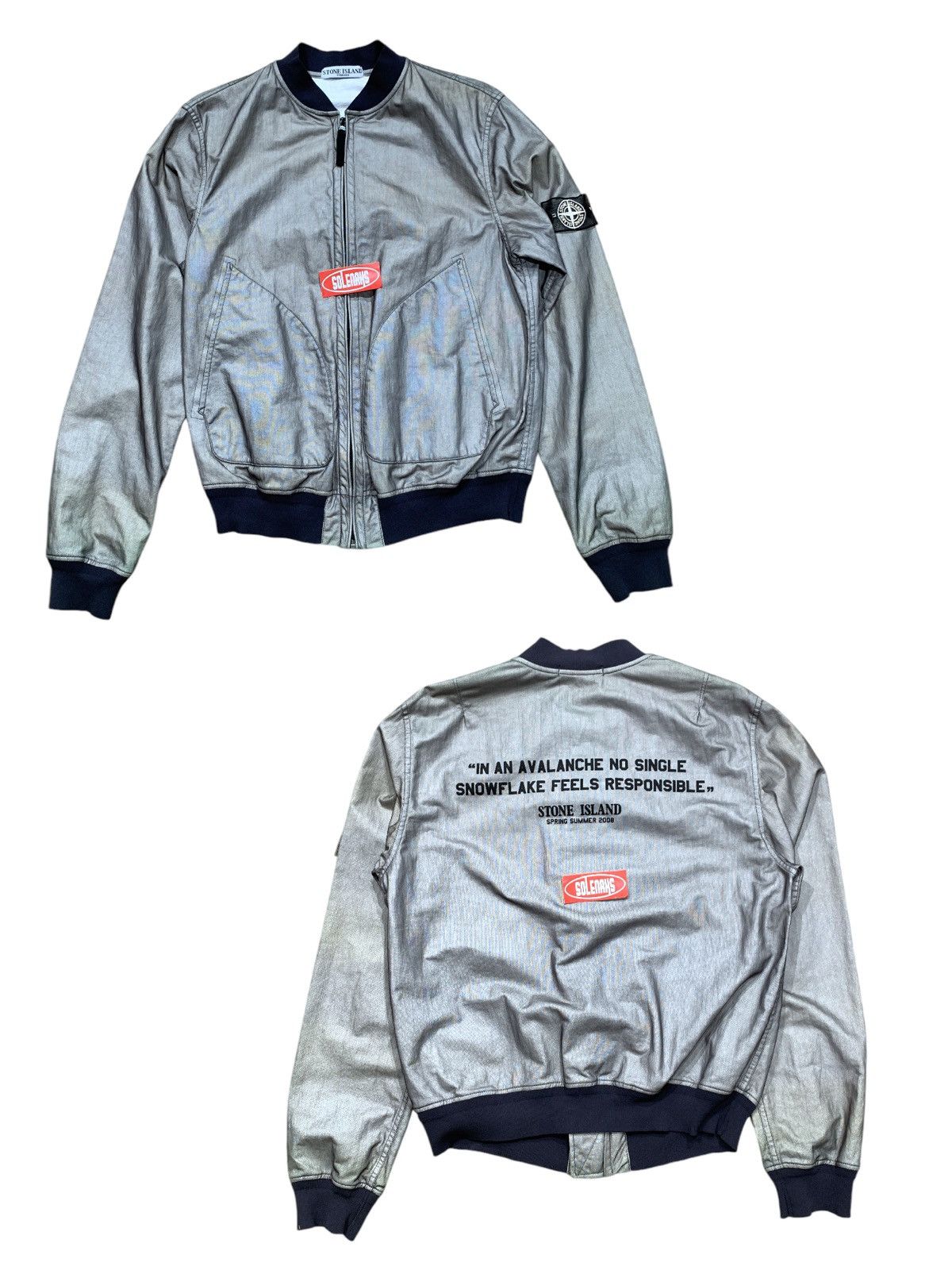 Stone Island Stone island snowflake bomber jacket rare | Grailed