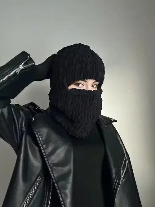 Japanese Brand Black balaclava . Ski mask . Full face mask | Grailed