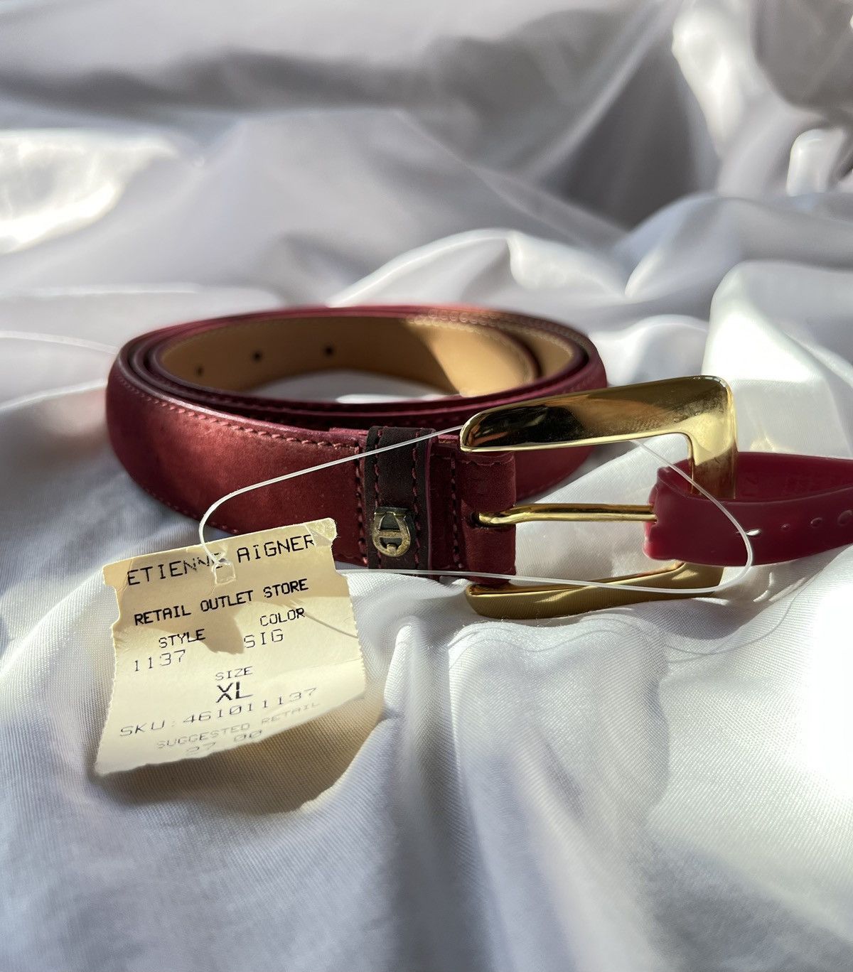 Etienne Aigner Deadstock Vintage 90’s Etienne Aigner Genuine Leather ...