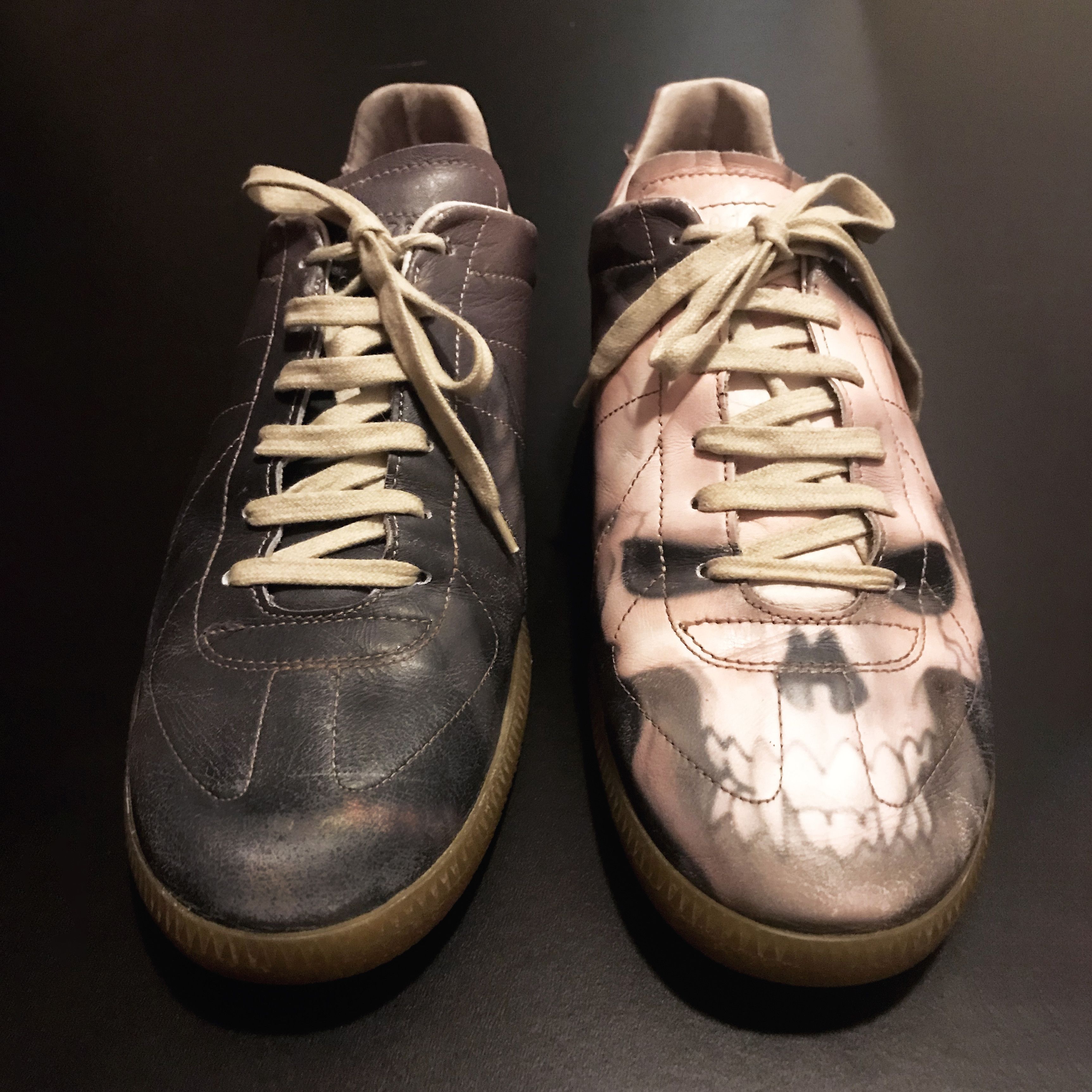 Maison Margiela Archival 2008 Skull GATs 10/43 | Grailed