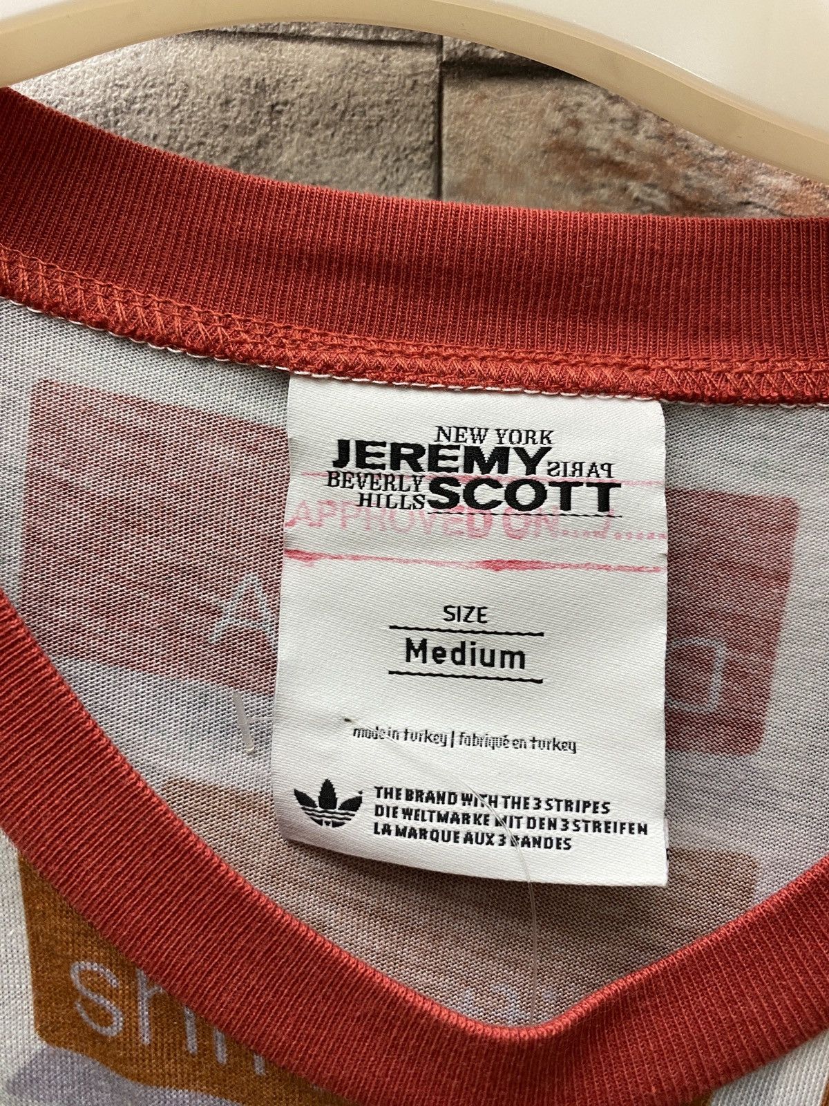 Adidas × Jeremy Scott Jeremy Scott x Adidas keyboard print Tshirt M ...