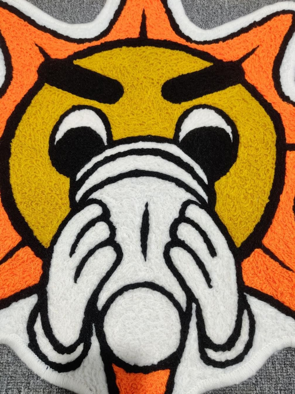 Custom Chief Keef Sosa Glo Gang Sun Logo Wool Thread Carpet | Grailed