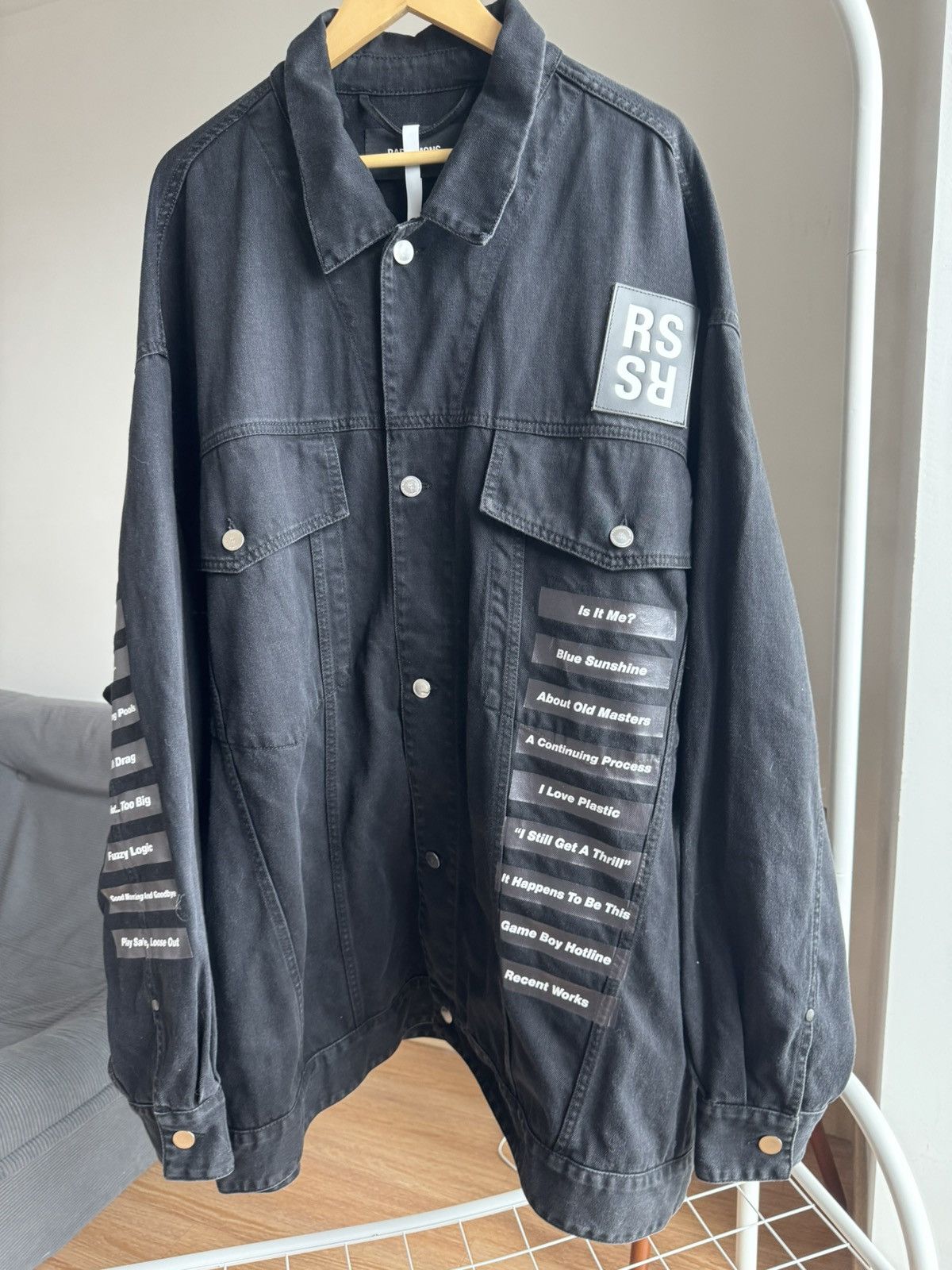 Raf Simons RAF SIMONS 18ss Joy division New Order Denim Jacket | Grailed
