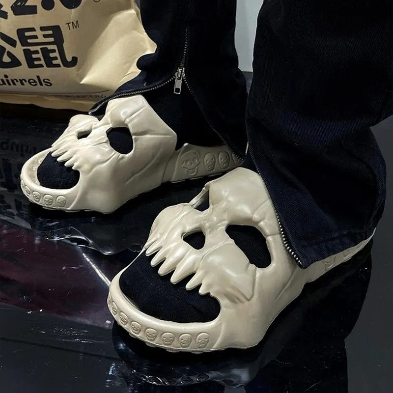 Designer Skull slippers | Grailed