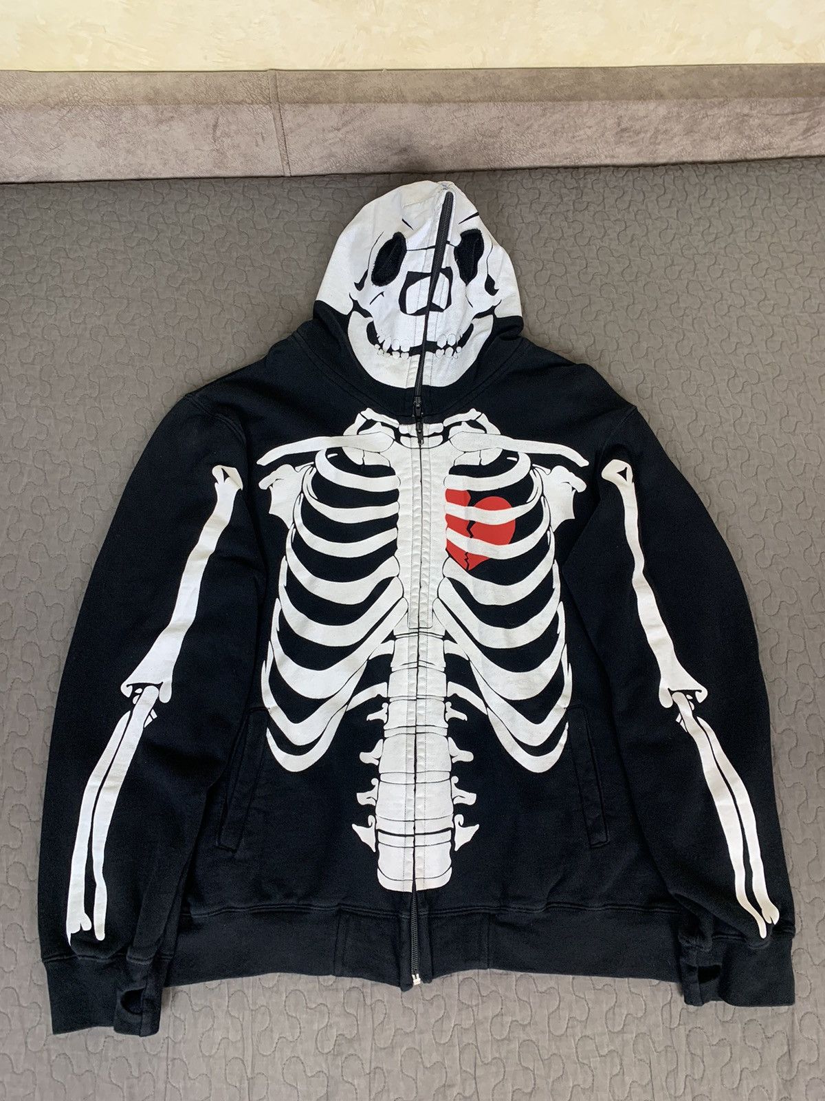 Skulls Poizen Industries Skull Skeletone Zip Hoodie | Grailed
